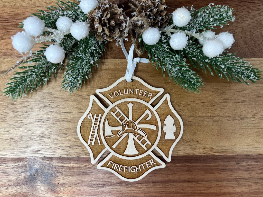 Fireman Ornament, Fireman Christmas Ornament, First Responder ...