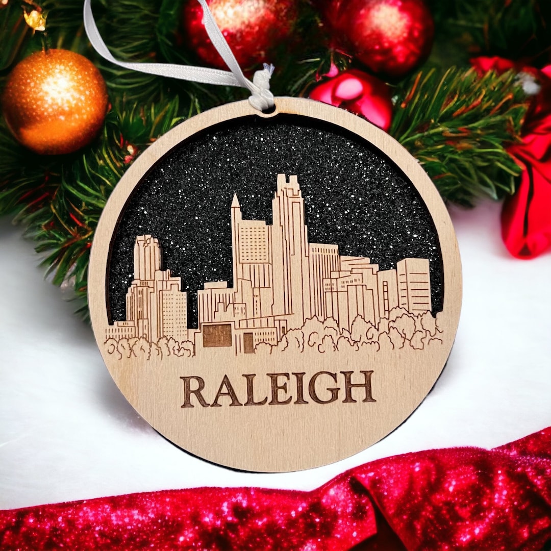 Raleigh Skyline Ornament **raleigh Ornament ** Raleigh NC** Raleigh ...