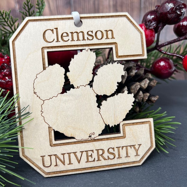 Clemson Ornament - Etsy