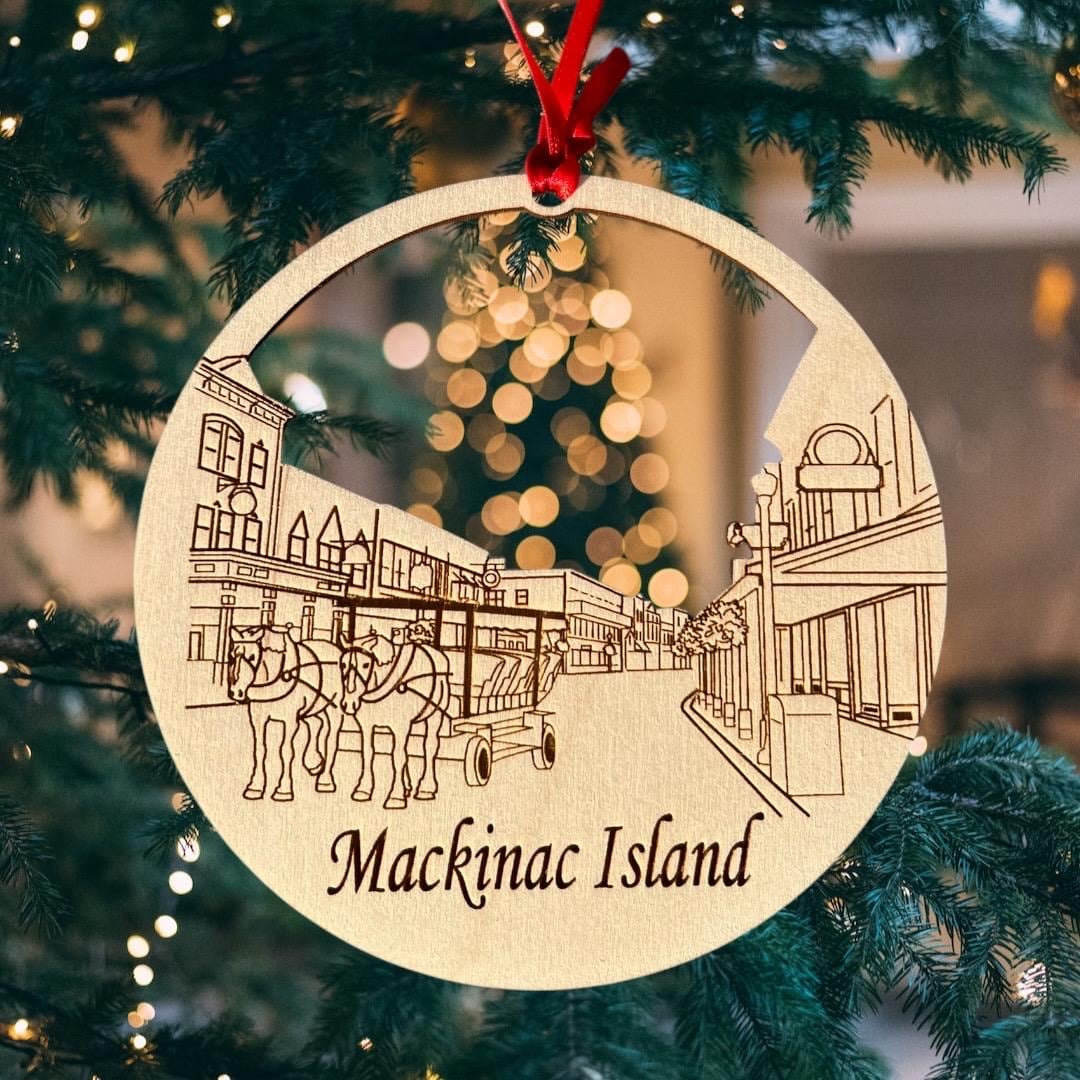 Mackinac Island, Mackinac Island Ornament, Mackinac Island Gift ...