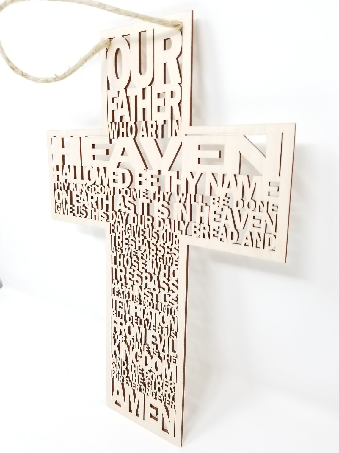 Wooden Cross Laser Cut Cross Wood Cross Home Decor - Etsy