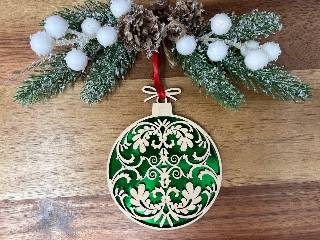 Decorative Ornament Wood Christmas Ornament Supplies 3 Inch Ornaments ...