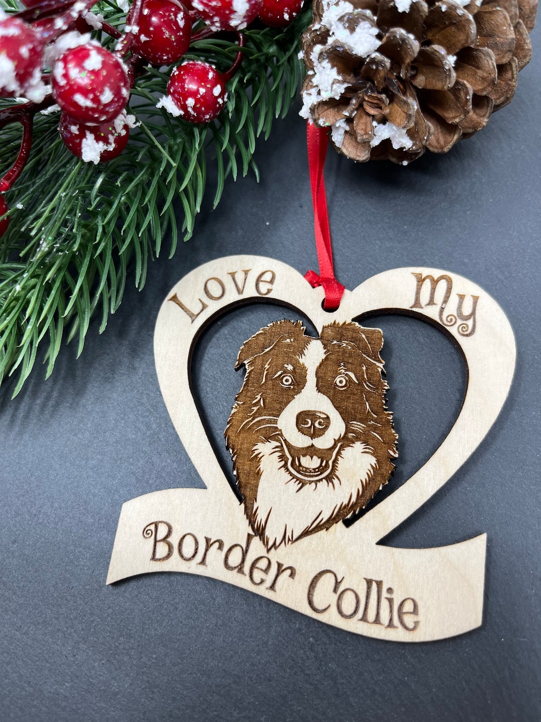 Border Collie Dog Ornament, Collie Dog Gift, Dog Owner Gift, Collie ...