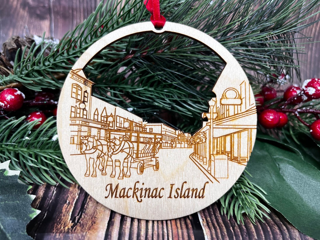 Mackinac Island, Mackinac Island Ornament, Mackinac Island Gift ...