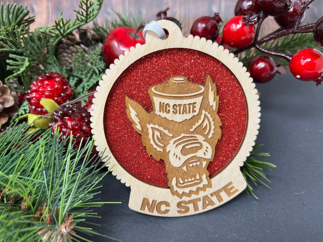NC State Wolfpack, NC State Ornament, Nc State, Wolfpack Christmas, NC ...