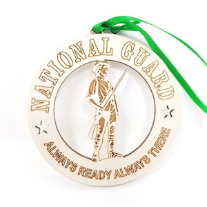 National Guard Christmas Ornament***wooden National Guard Decor ...