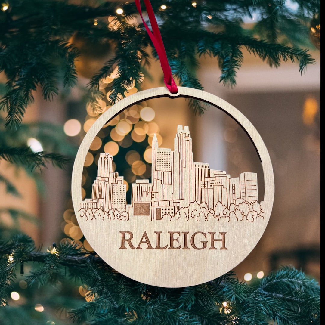 Raleigh Skyline Ornament **raleigh Ornament ** Raleigh NC** Raleigh ...