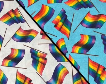 Rainbow Pride Fabric - Etsy