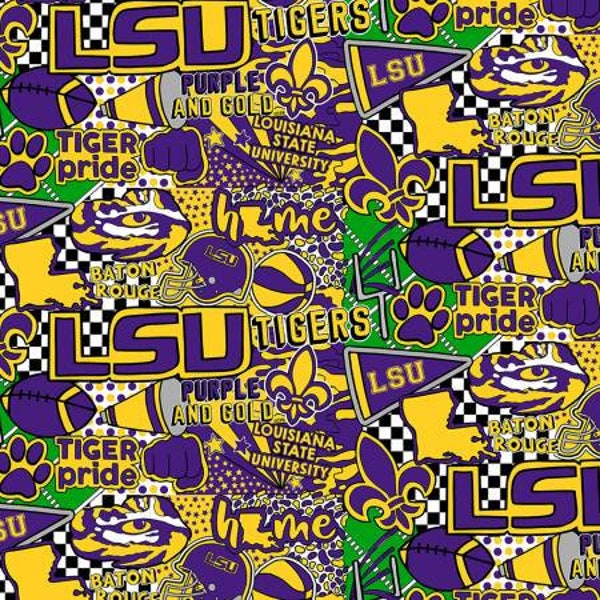 Lsu Fabric - Etsy