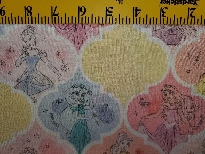 Disney Pretty Princess Patch Fabric for Quilting Girl's - Etsy
