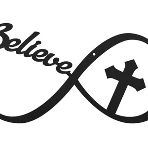 Believe Infinity Sign - Etsy