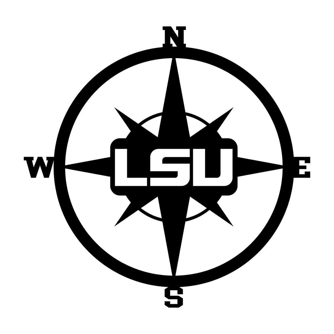 LSU Nautical Compass Metal Wall Decor - Etsy