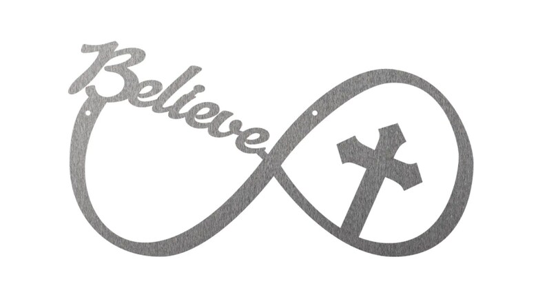 Believe Infinity Sign - Etsy