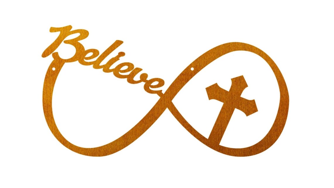 Believe Infinity Sign - Etsy