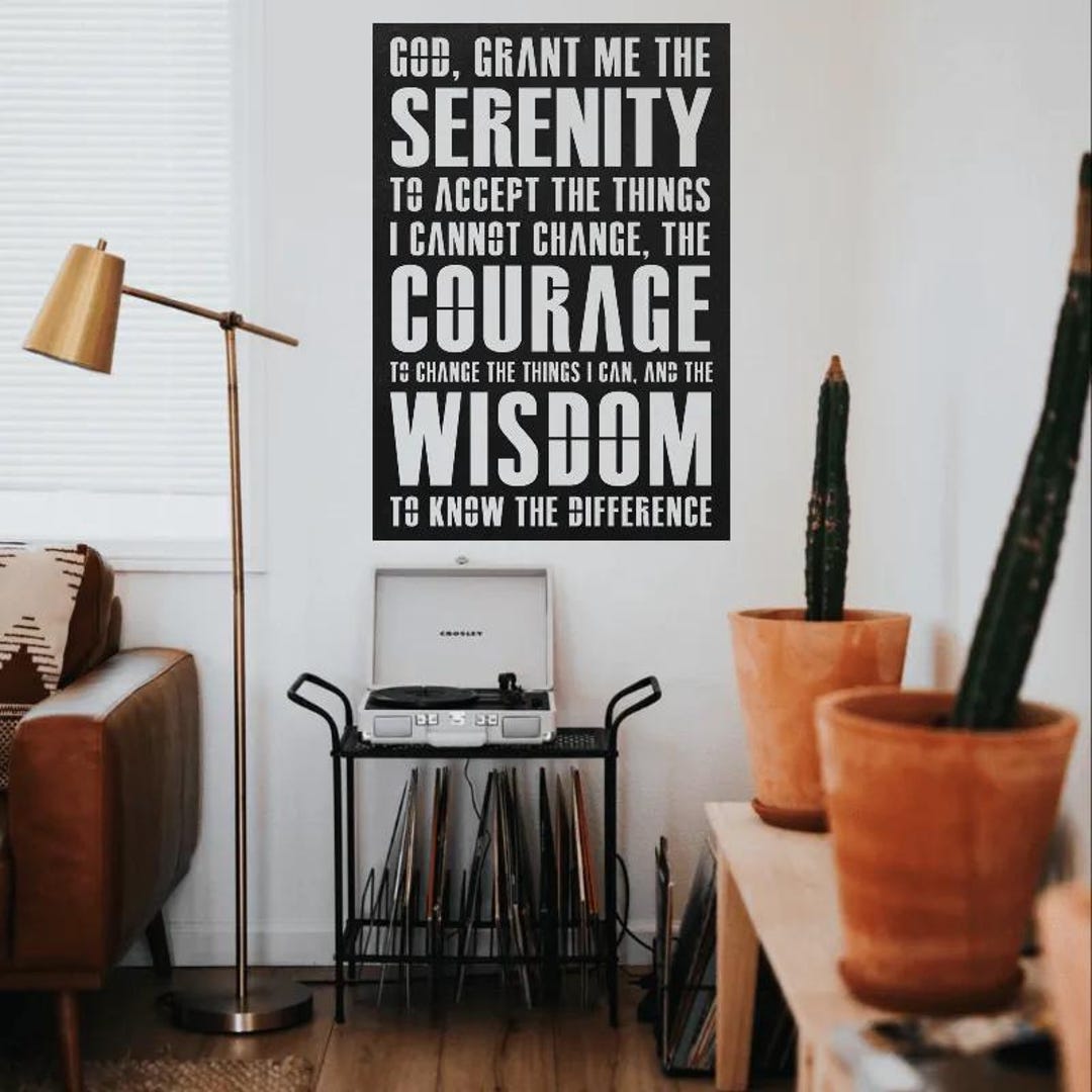 Serenity Prayer Metal Decor - Etsy