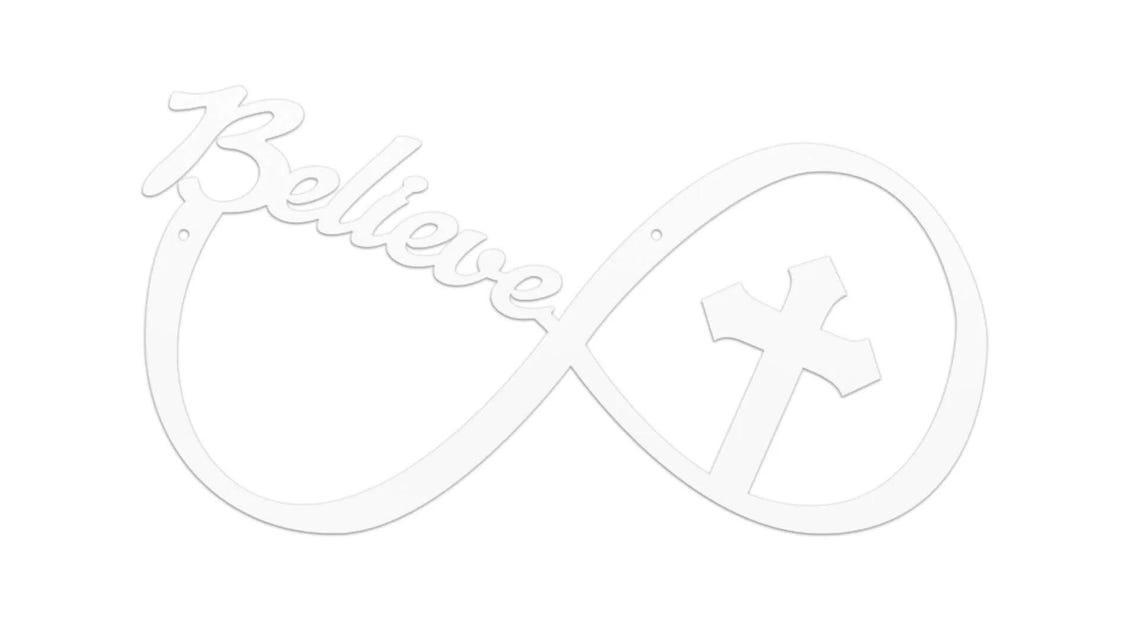 Believe Infinity Sign - Etsy
