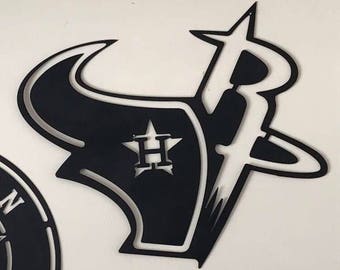 Houston Texas Houston Rockets Houston Astros Metal Sign | Etsy