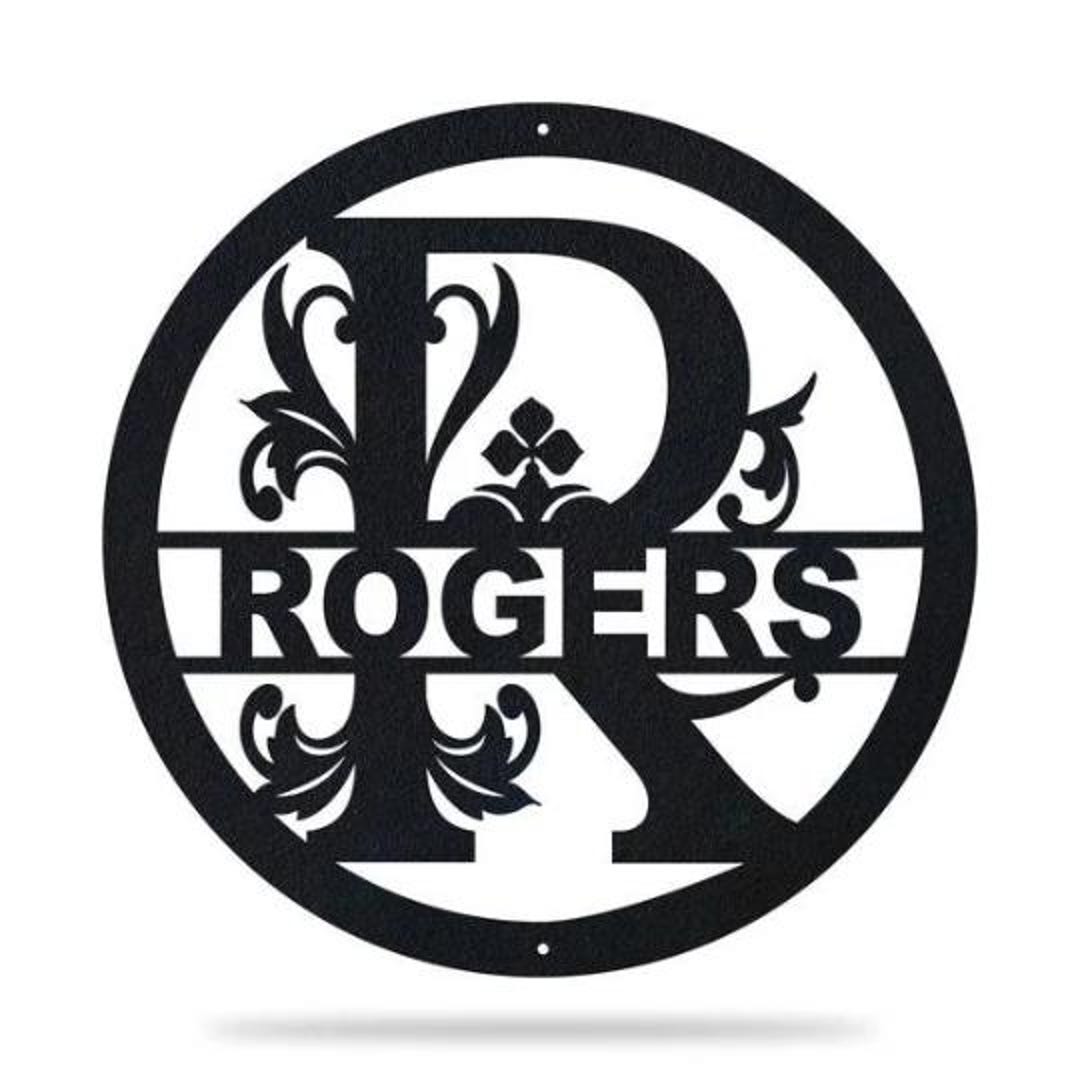 A-Z Regal Round Monogram Dxf Svg Digital Download Laser Cut CNC Plasma ...