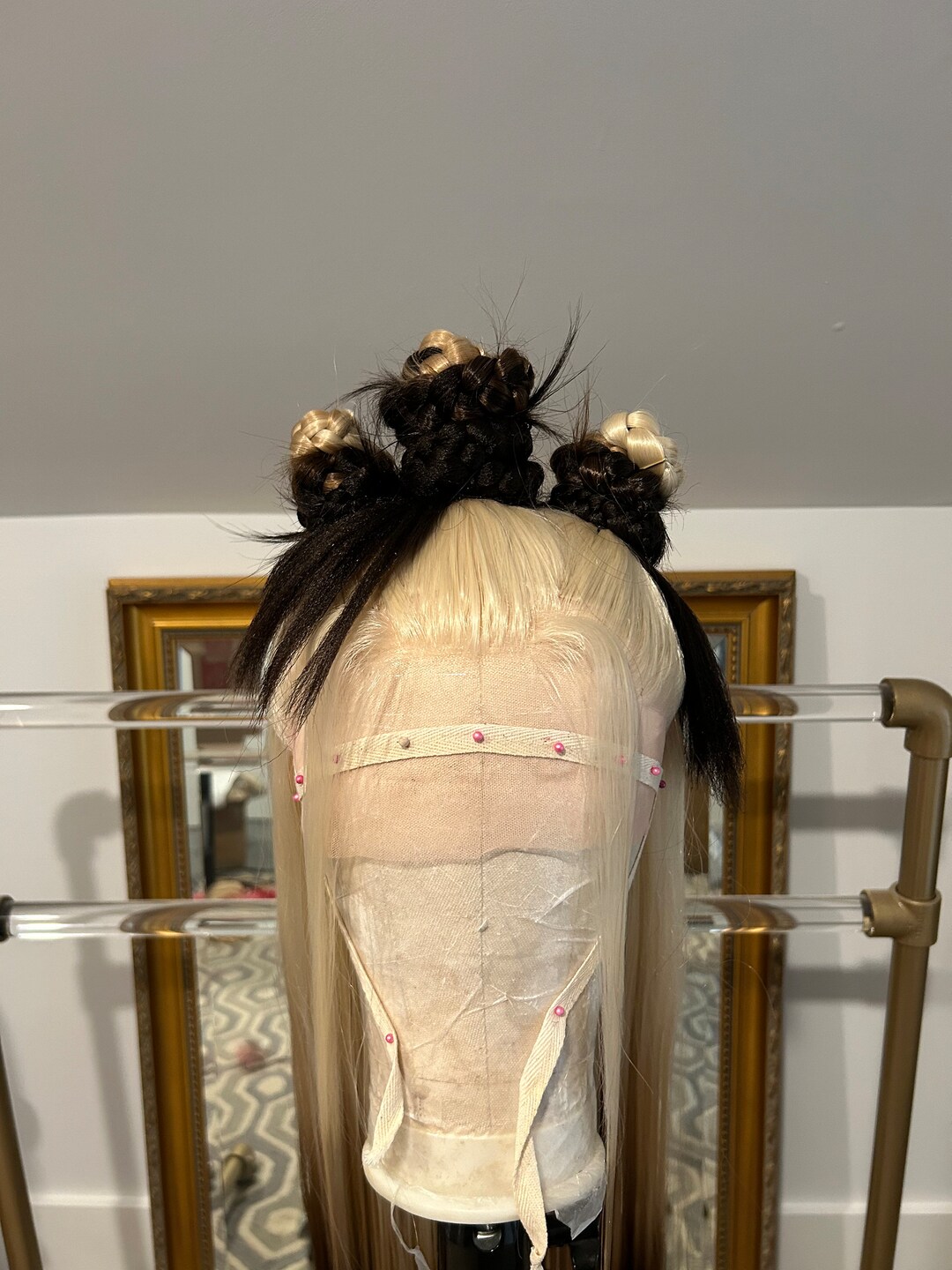 Y2K Braided Space Bun Drag Wig - Etsy