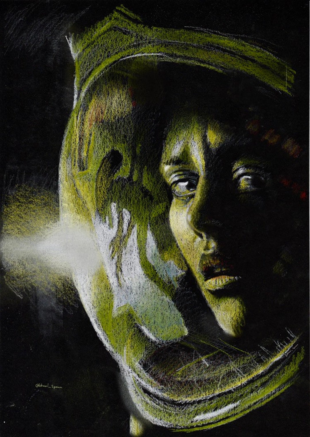 Print - Pastel Drawing - Alien Isolation - Sizes 8" X 12" to Poster - Etsy