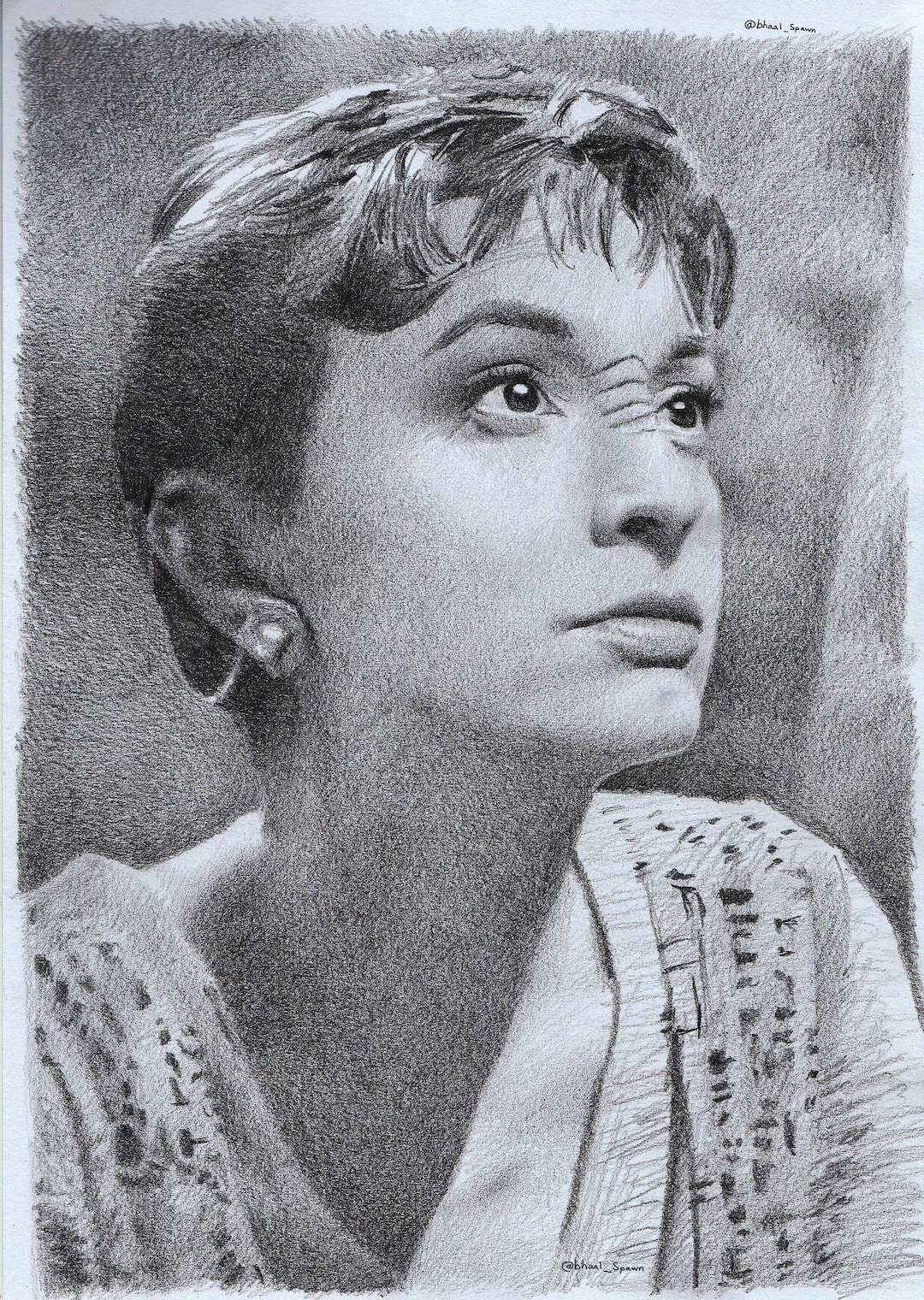 Print - Pencil Drawing - Kira Nerys From Deep Space 9 - Sizes 8" X 12 ...