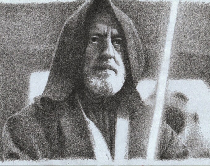 Original Pencil Drawing - Obi Wan Kenobi - Star Wars, Size A4 - Etsy