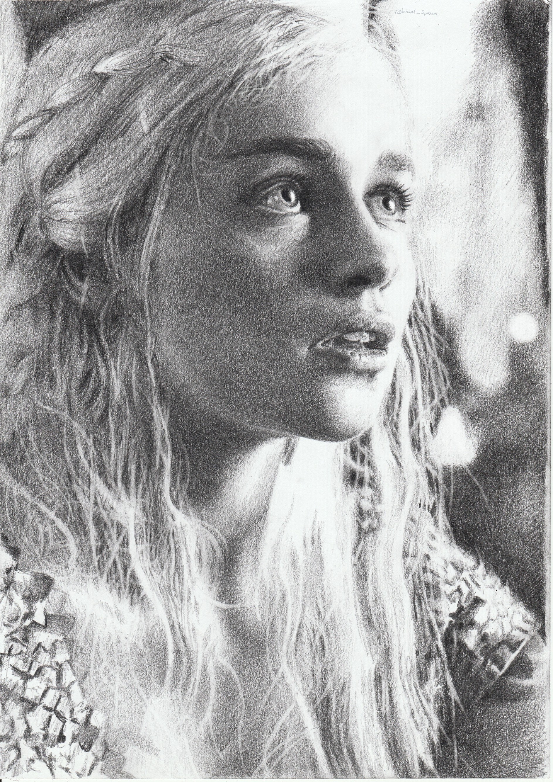 Daenerys Targaryen Pencil Drawing