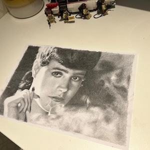 Print - Pencil Drawing - Rachel, Bladerunner - Sizes 8" X 12" to Poster ...