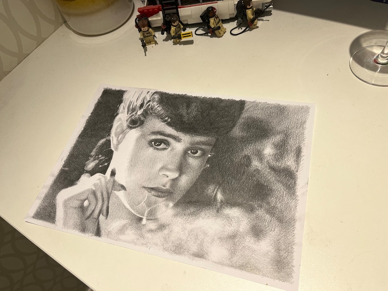 Print - Pencil Drawing - Rachel, Bladerunner - Sizes 8" X 12" to Poster ...
