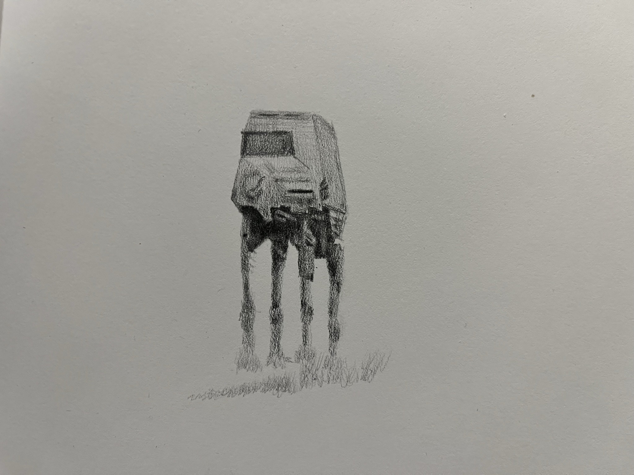 Original Pencil Drawing Hoth Attack Size A4 8x12 - Etsy