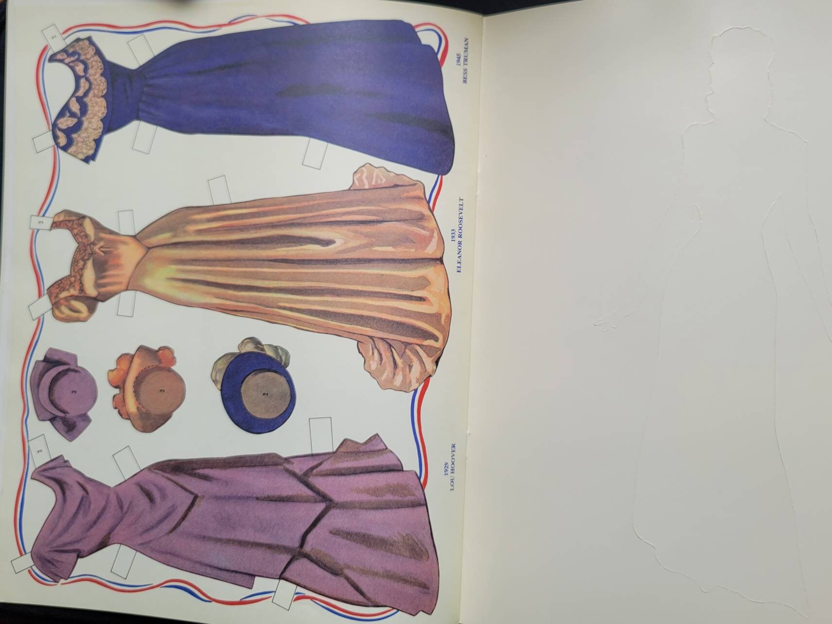 Vintage Uncut Paper Doll Book American Beauty-presidential First Ladies ...