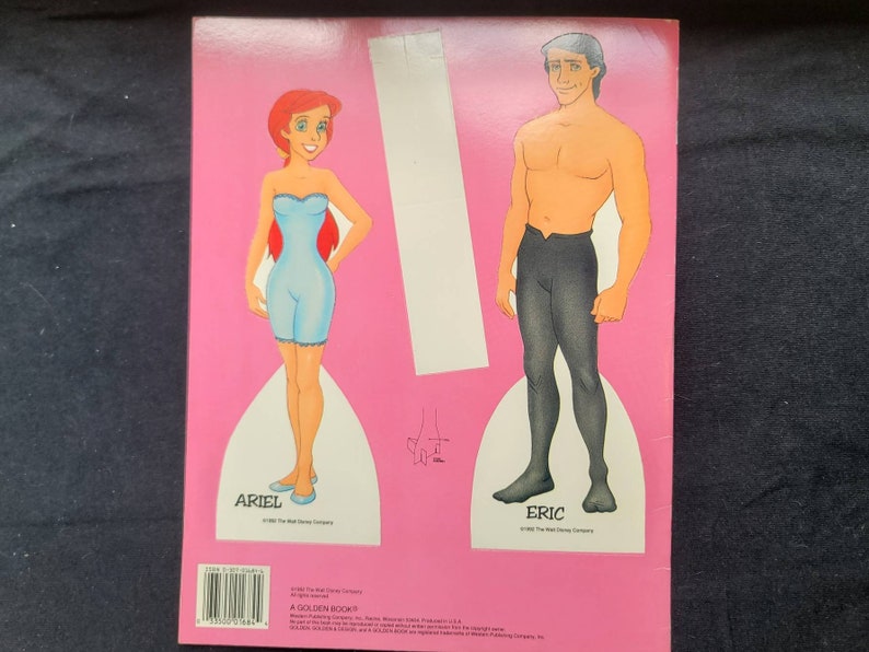 Vintage Little Mermaid Paper Doll Complete & Uncut Paper Doll Vintage ...