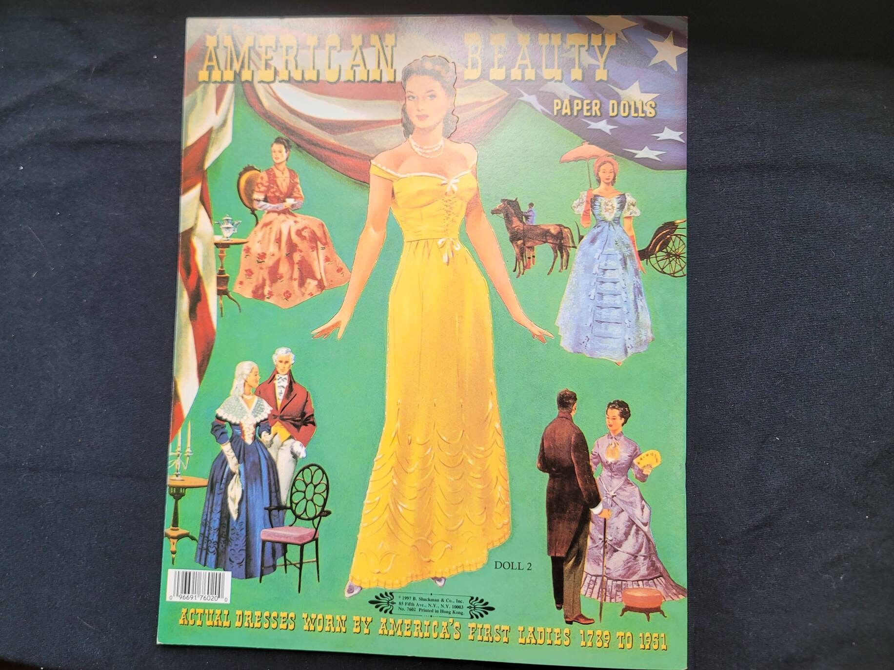 Vintage Uncut Paper Doll Book American Beauty-presidential First Ladies ...