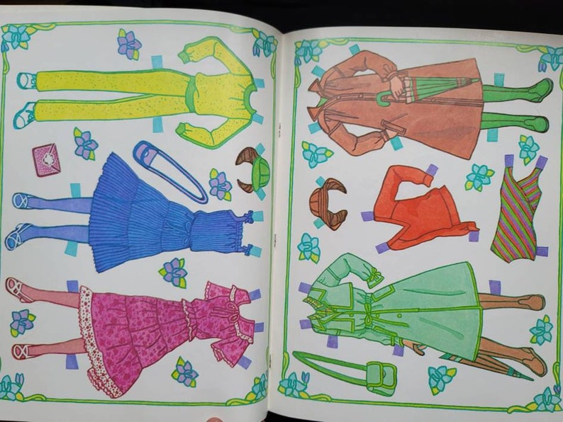 Vintage Uncut Paper Doll Book My Best Friend Katie and Jessica 1980s ...