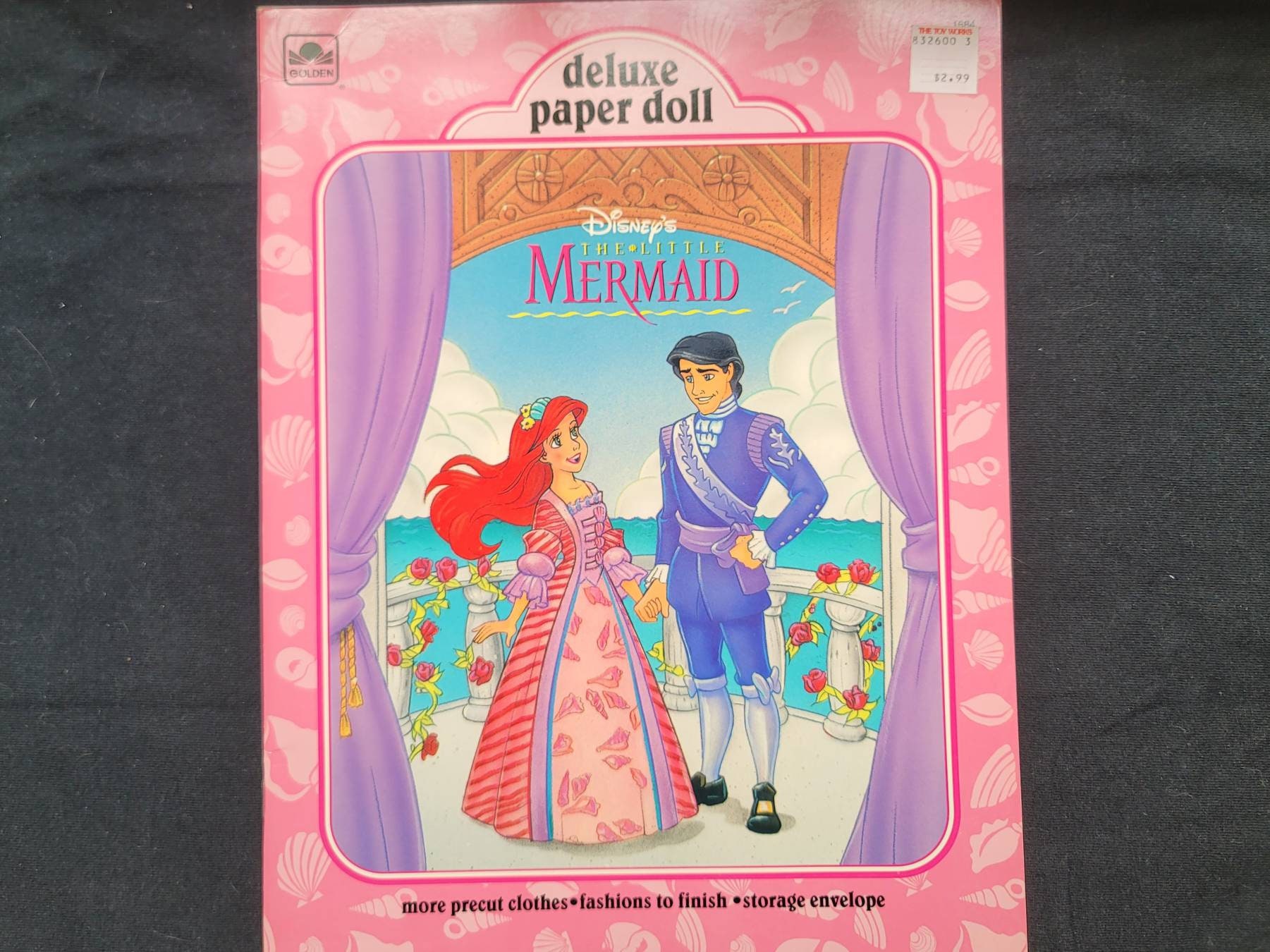 Vintage Little Mermaid Paper Doll Complete And Uncut Paper Doll Vintage Disney Paper Doll Deluxe
