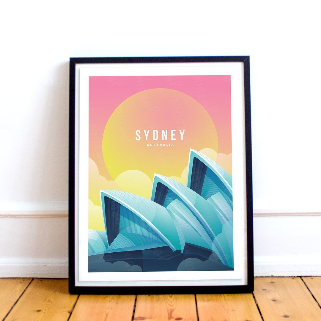 Sydney Print – Sydney Opera House Poster, Travel Poster, Australia ...