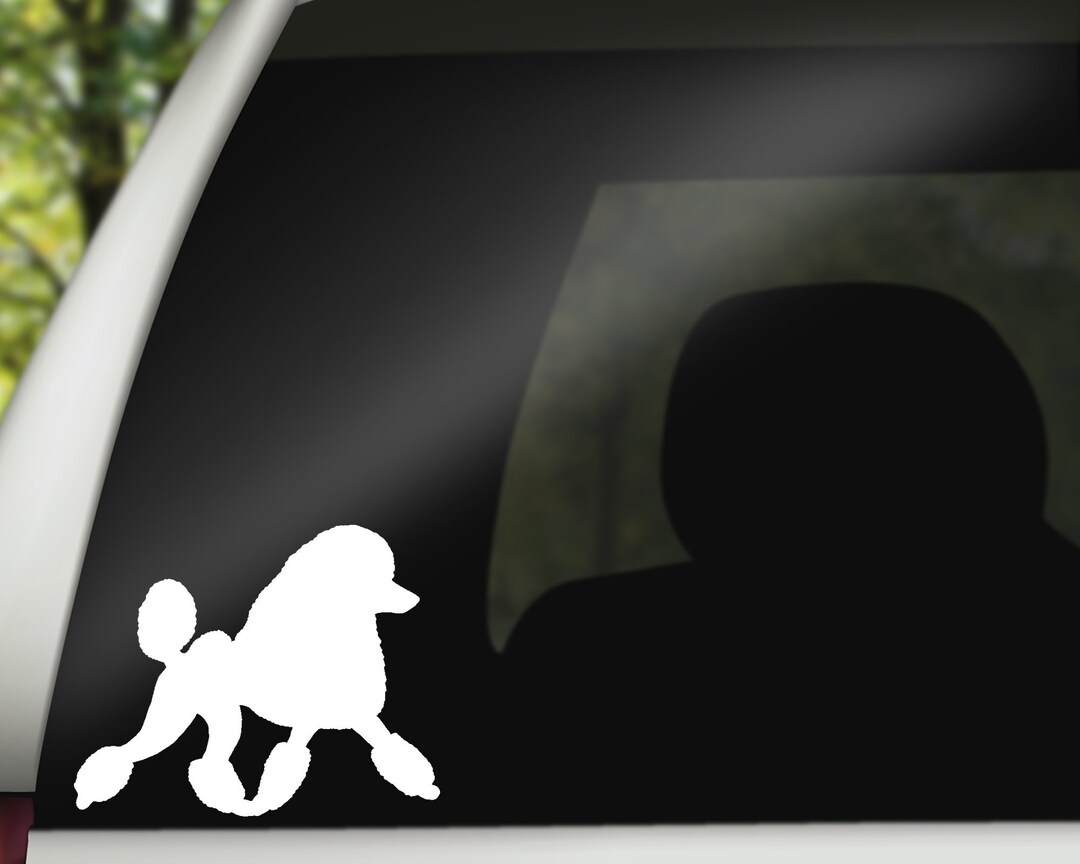 Poodle Decal (2 Versions) - Many Colors Offered! - Etsy