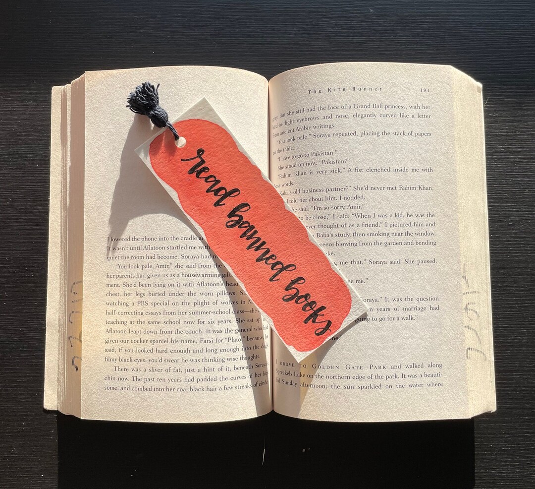 Hand-painted Banned Books Bookmarks - Etsy