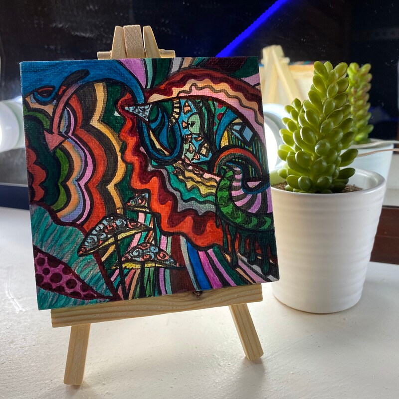 Trippy Canvas Art - Etsy