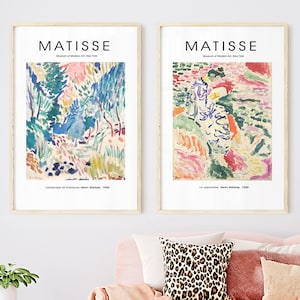 Matisse Wall Art Set of 2 Printable Art, Henri Matisse Set Posters, 2 ...