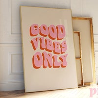 Groovy Vibes Retro Printable Poster, Boho Hippie Poster,70s Printable ...