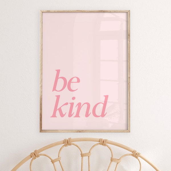 Be Kind Wall Art - Etsy