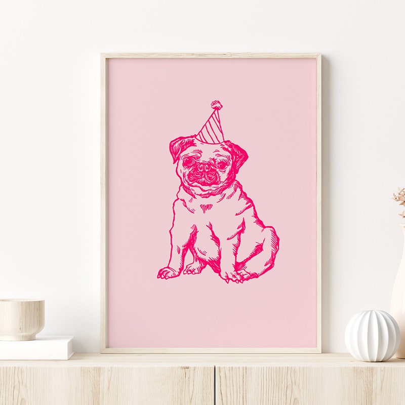 Pug Art - Etsy