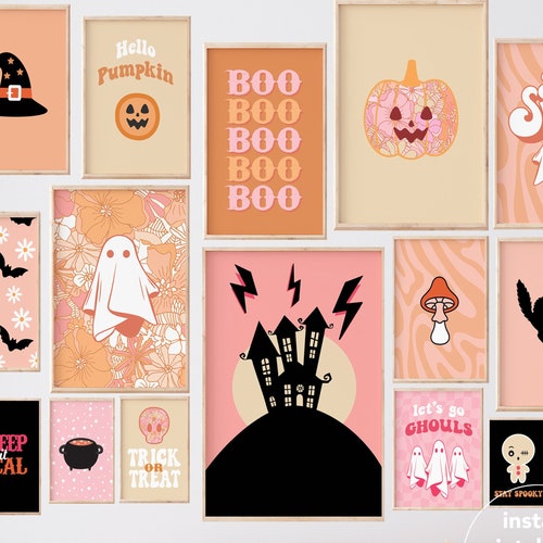 Halloween Art Mega Bundle Set Set of 15 Halloween Gallery - Etsy