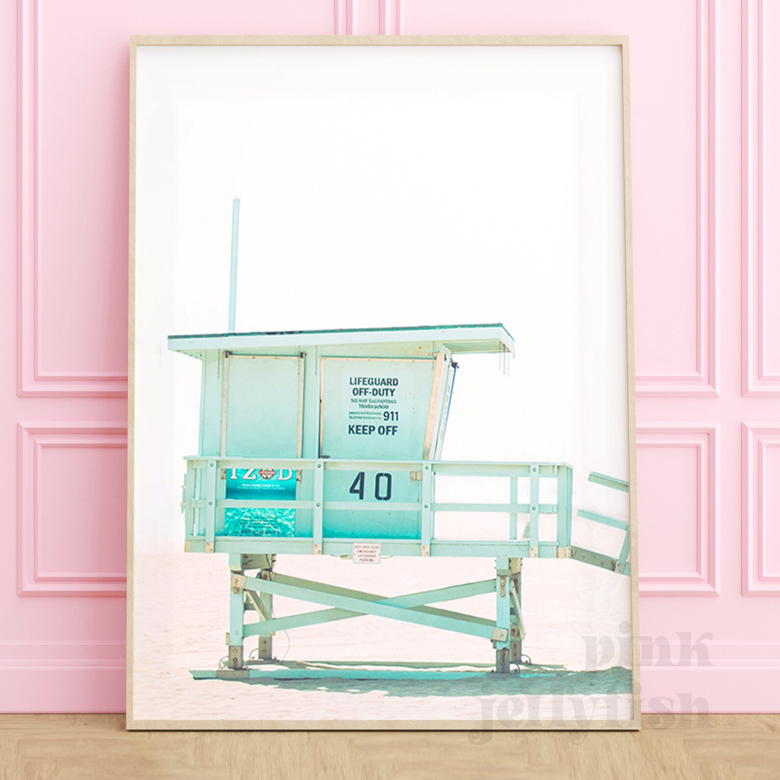 Beach Prints, Lifeguard Tower, Printable Wall Art, Teen Girl Room Decor ...