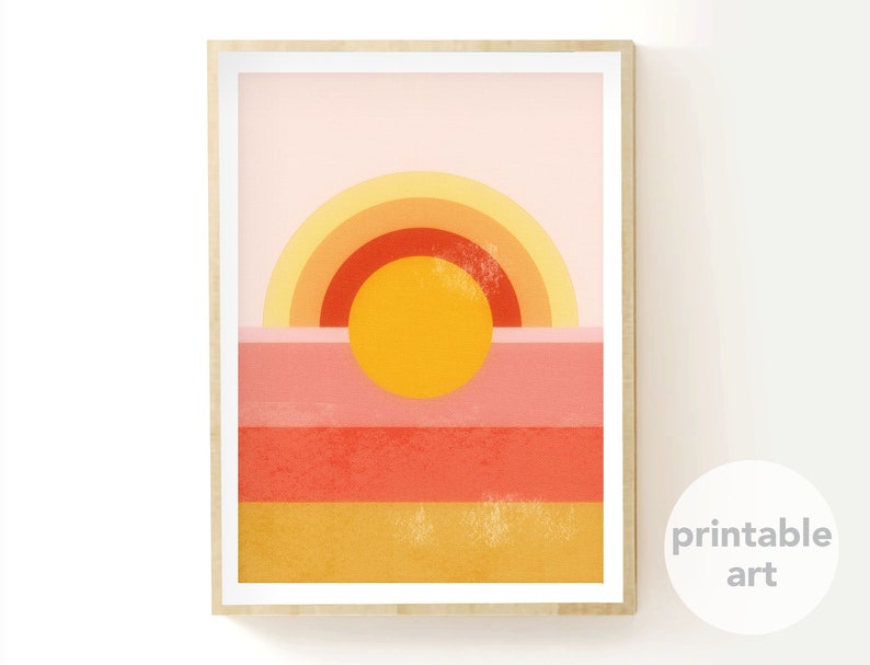 Inspirational Wall Art You Are My Sunshine Abstract Sun | Etsy