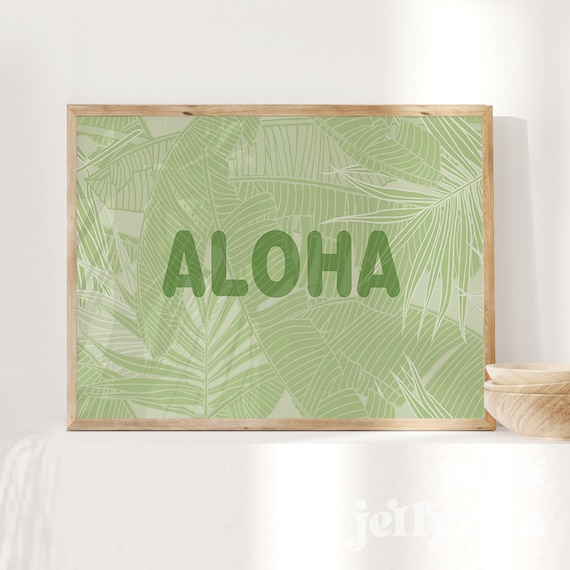Arte De Pared Aloha Para Imprimir Pantalones De Aloha Para Imprimir.