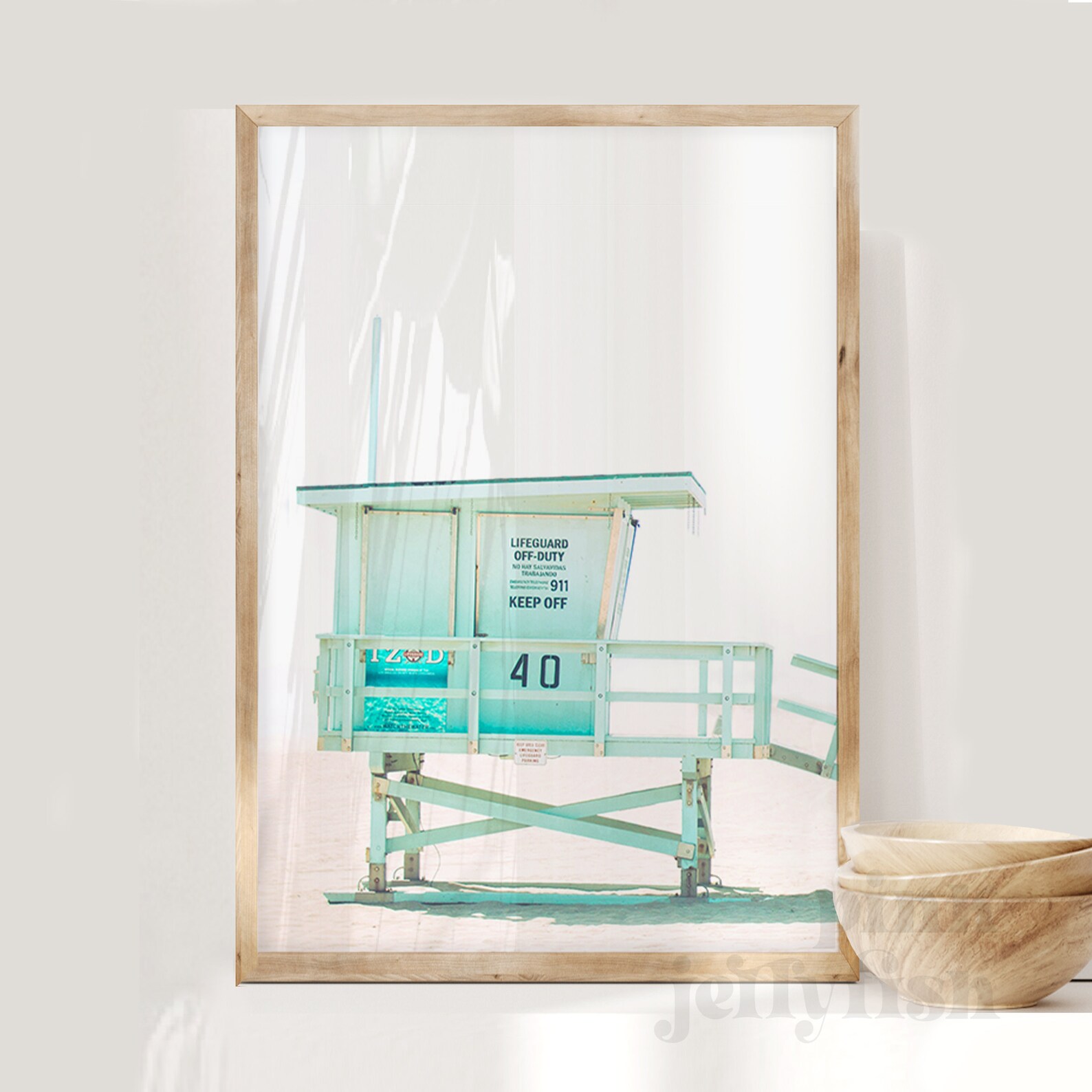 Beach Prints, Lifeguard Tower, Printable Wall Art, Teen Girl Room Decor ...