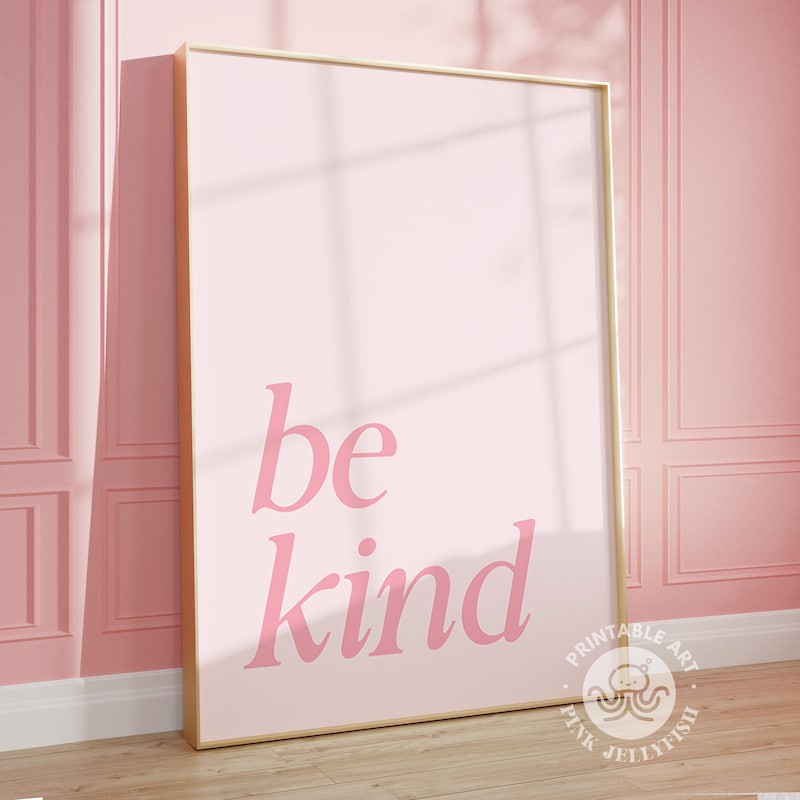 Be Kind Wall Art - Etsy