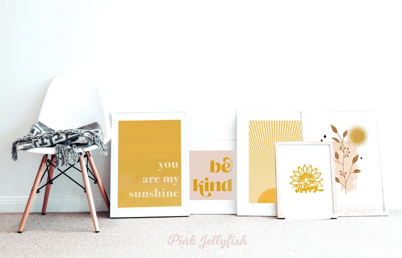 Boho Wall Decor Printable Quotes Gallery Wall Set of 6 | Etsy